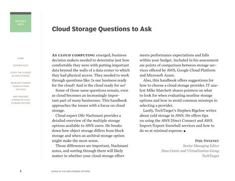 Pdf Sizing Up The Aws Storage Options