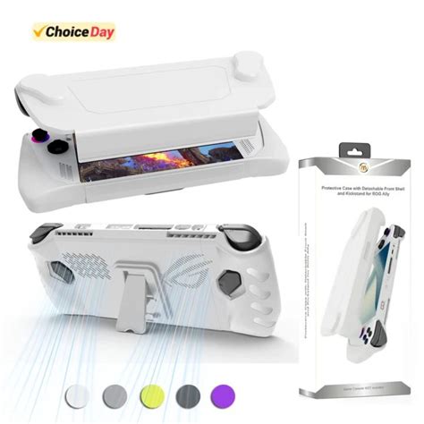 เคสป้องกันสำหรับคอนโซล Rog Ally ฝามีขาตั้งด้านหน้าถอดออกได้เกราะป้องกันอุปกรณ์เสริมสำหรับเกม Rog