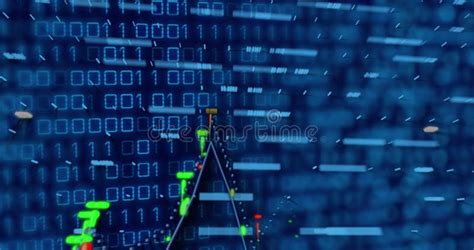 Animation Of Graphs And Binary Code On Navy Background Stock Video Video Of People Binary