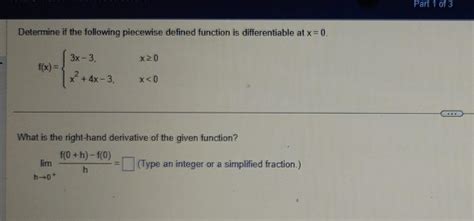 Solved Determine If The Following Piecewise Defined Function