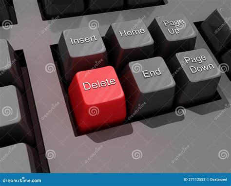 delete key stock illustration illustration of keyboard 27112553