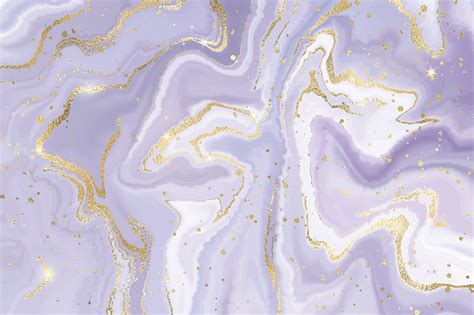 금빛 반짝이 호일 질감 줄무늬가 있는 추상먼지 라벤더 액체 대리석 또는 수채화 배경 파스텔 모브 대리석 알코올 잉크 그리기 효과 럭셔리 웨딩 배경의 벡터 일러스트 0명에