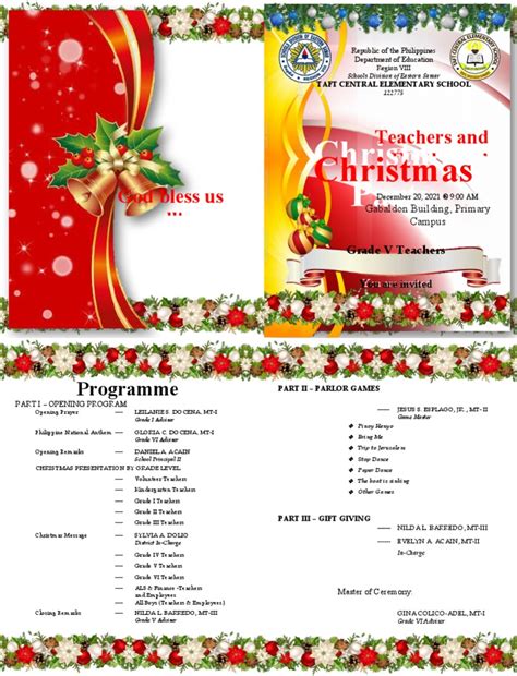 Christmas Party Program Pdf