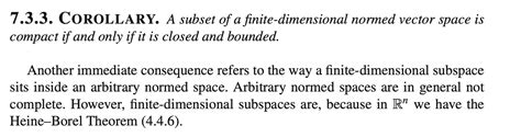 Solved 7 3 3 Corollary A Subset Of A Finite Dimensional
