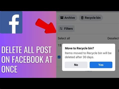 How To Delete All POSTS On Facebook At Once YouTube
