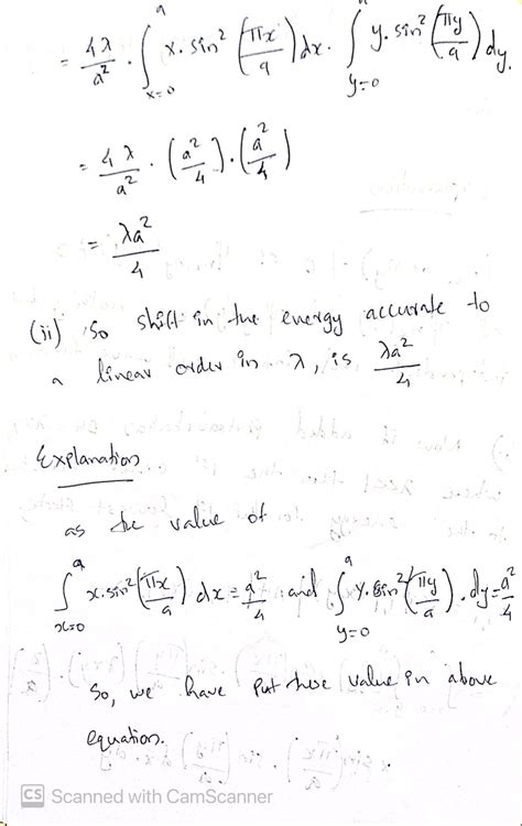 Solved Particle In A Square Box Consider A Spinless Particle In A