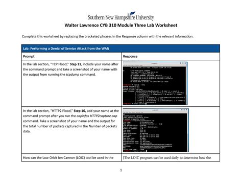 Cyb 310 Mcyb310modulethreelabworksheetodule Three Lab Worksheet Walter Lawrence Walter