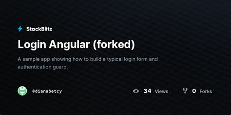 Login Angular Forked Stackblitz