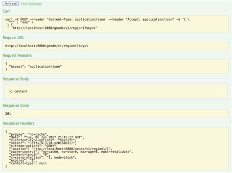 Using The Swagger Ui To Browse Rest Apis Geode Docs