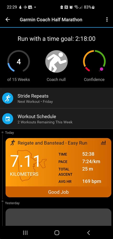 Garmin Coach Showing As Coach Null How To Fix Rgarmin