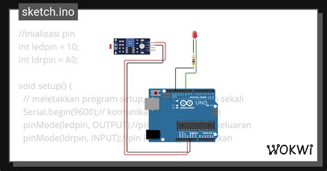 Ldr Led Arif Wokwi Esp32 Stm32 Arduino Simulator