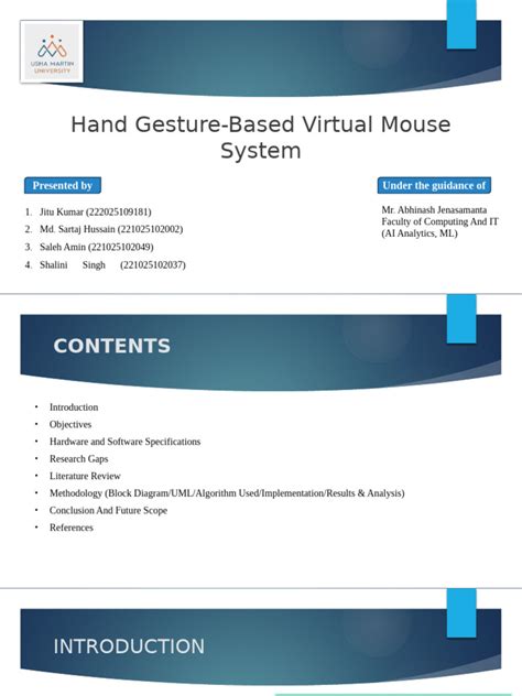 Hand Gesture Based Virtual Mouse System Pdf Operating System