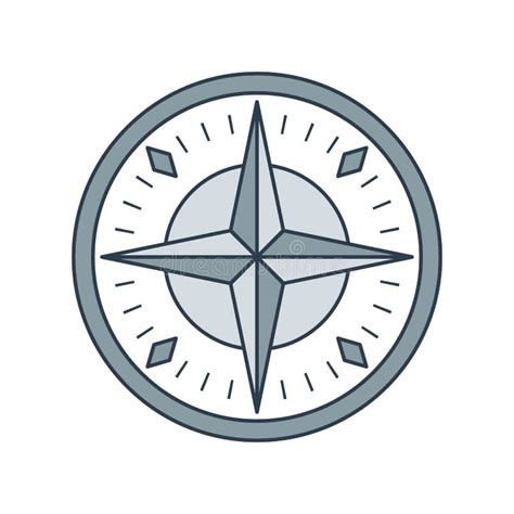Kompass Plakat Meer Wagt Vektor Illustration Vektor Abbildung