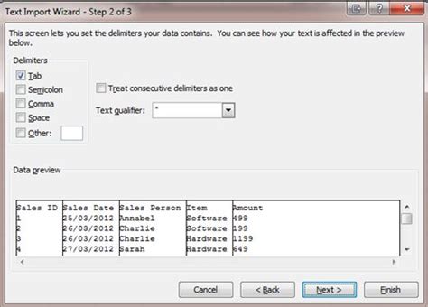 How To Import A Text File Using Excel Dedicated Excel
