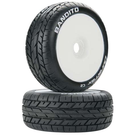 Duratrax DTXC Bandito Buggy Tire C Mounted White Inside Line Models