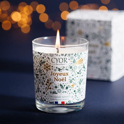 Bougie Naturelle Joyeux Noël Cadeau De Noël Cyorfr