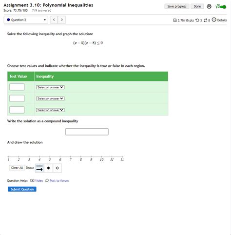 solved assignment 3 10 polynomial inequalities score