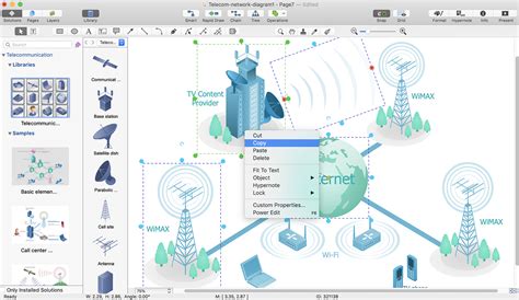 Add A Telecommunication Network Diagram To MS Word ConceptDraw HelpDesk