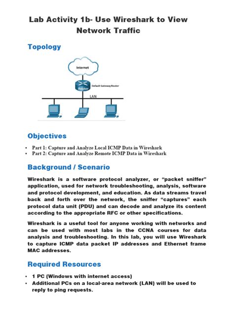 Lab 5 Use Wireshark To View Network Traffic Pdf Internet