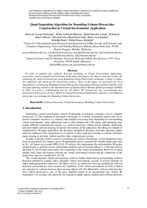pdf quad separation algorithm for bounding volume hierarchies