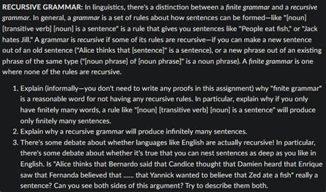 Solved Recursive Grammar In Linguistics Theres A