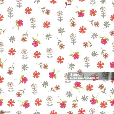 Scandi 꽃 완벽 한 패턴입니다 스칸디나비아 꽃과 잎의 꽃이 만발한 표면 패턴 디자인 0명에 대한 스톡 벡터 아트 및 기타 이미지 0명 개화기 계절 Istock