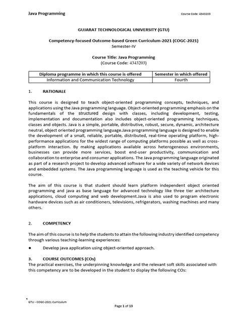 Java Pdf Method Computer Programming Class Computer Programming