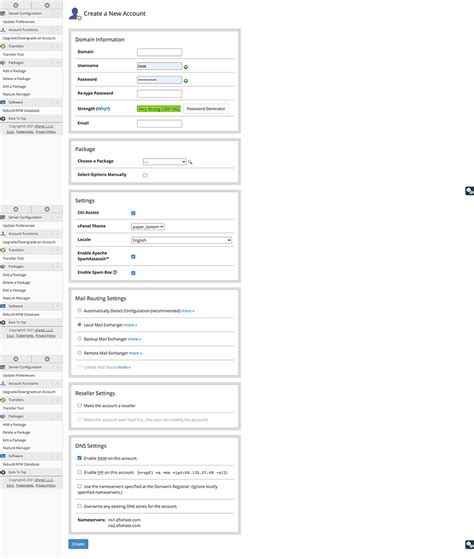 How To Create Cpanel Accounts In Whm Rackset