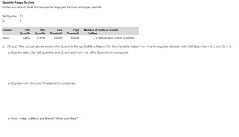 Quantile Range Outliers Outliers Are Values Q Times