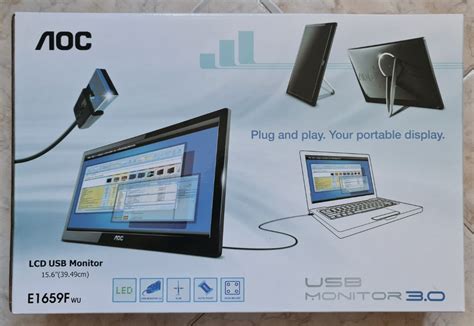 SALE AOC 15 6 PORTABLE MONITOR Computers Tech Parts Accessories Monitor Screens On