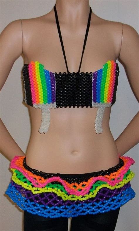 Kandi Outfit Outfits Beaded Jewellery Sexy Outfits Rave Outfits