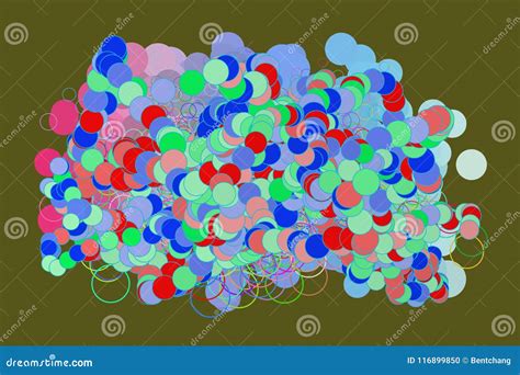 Conceptual Background Circles Bubbles Sphere Or Ellipses Pattern For Design Repeat Art