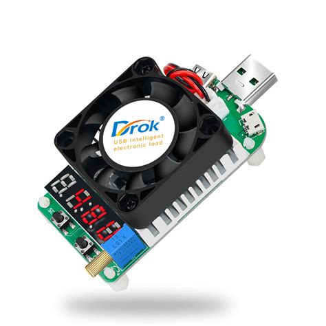 Buy DROK USB Load Tester Electronic Load Test Resistor Module 25W LD25 USB And Type C Interface