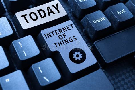 Text Caption Presenting Internet Of Things Word Written On Network