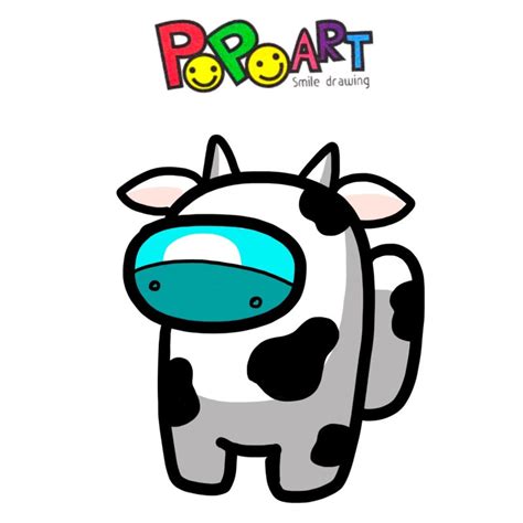 젖소어몽어스 그리기 어몽어스 색칠공부 도안 드로잉 포포아트 네이버 블로그