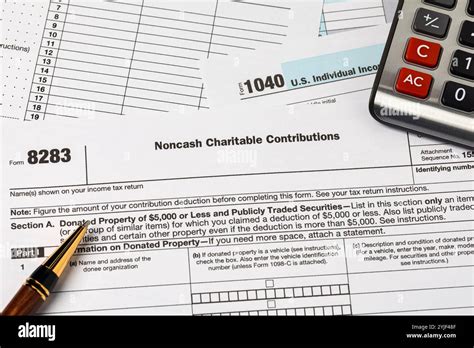 Noncash Charitable Contribution Tax Form Charity Donation Deduction