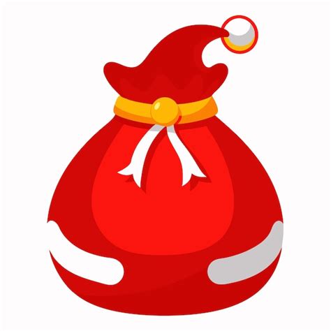 Шапка Санта с лентой вокруг нее Премиум Ai сгенерированный вектор