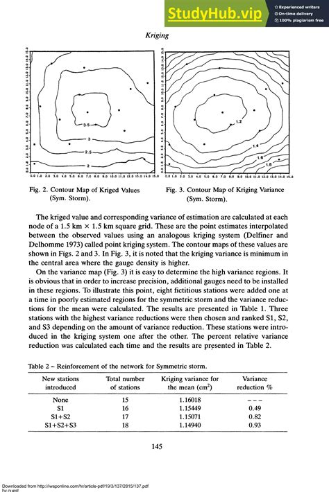 An Application Of Kriging To Rainfall Network Design Pdf