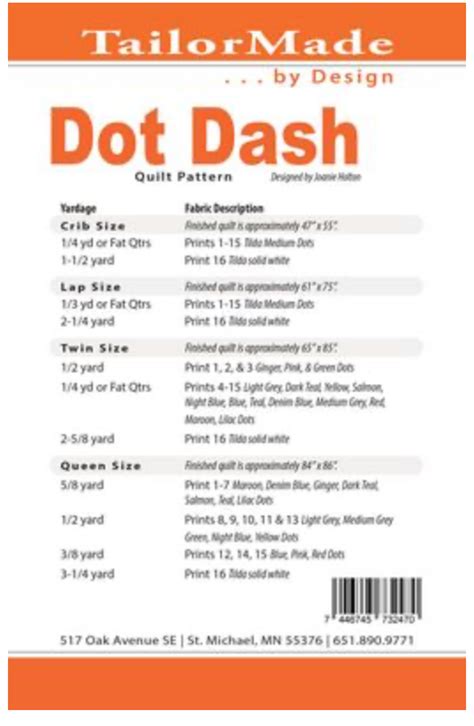 Dot Dash Pattern And Kit Seams Divine