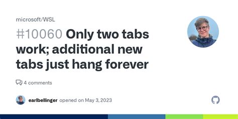 only two tabs work additional new tabs just hang forever · issue