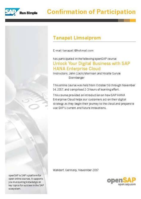 Tanapat Limsaiprom On Linkedin Saphanacloud Saphana Erp Erpcloud