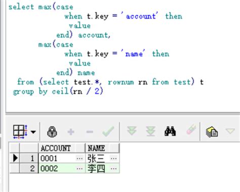 在oracle中实现列转行的方法 酷盾