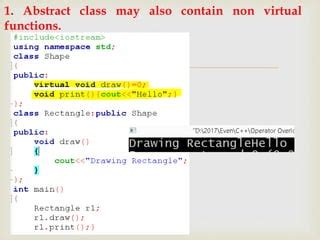 Virtual Function In C Pure Virtual Function Pptx Programming Languages Computing