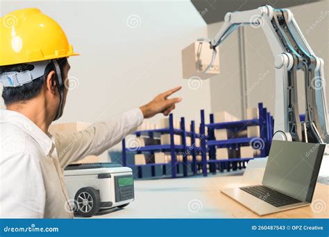 Robot Arm Object For Manufacturing Industry Technology Product Export And Import Of Future Robot