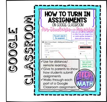 How To Submit An Assignment On Google Classroom By Tech About Math