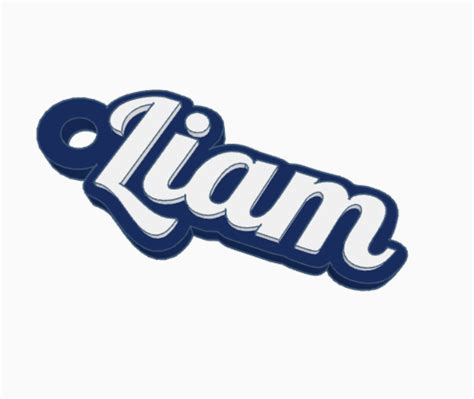 Stl File Liam Keychain Non Multimateriall ・template To Download And 3d Print・cults
