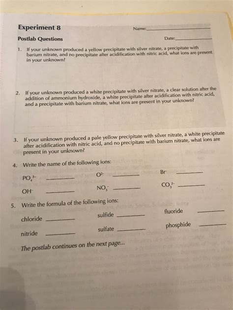 Solved Prelab Questions 1 What Is The Definition Of A