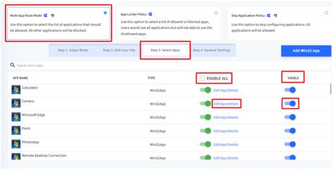 Configure Multi App Kiosk Custom Launcher UI On Windows