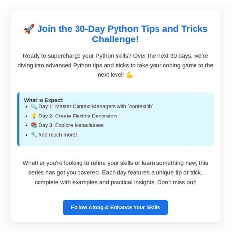 huzaifa hassan on linkedin supercharge your python skills join our 30 day advanced python tips