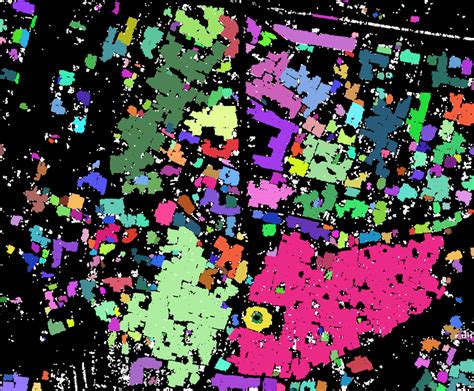 Unsegmented Points Colored As White Points Around Segmented Point Clouds Download